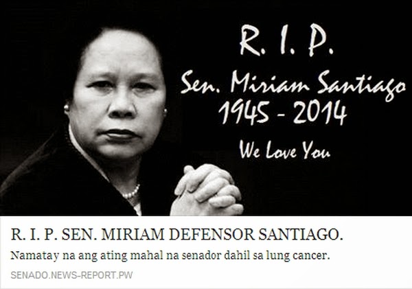 » Miriam Defensor-Santiago Dies at 71